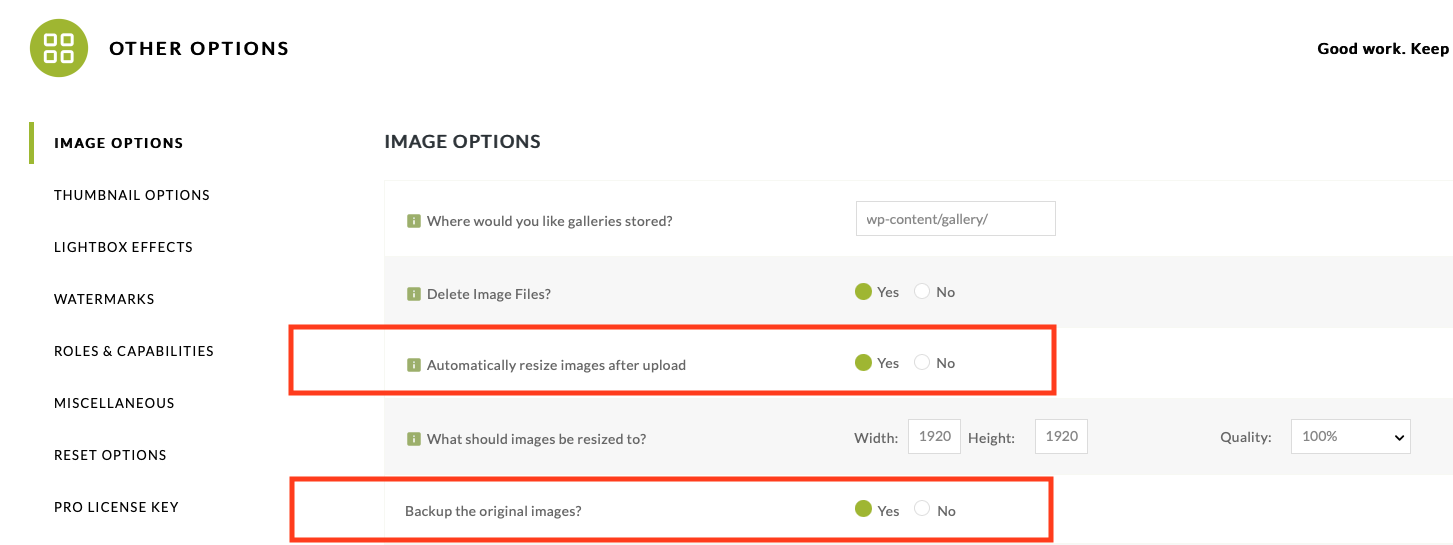 How To Fix NextGen Gallery Pro Thumbnail Sharpness?